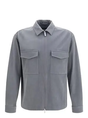 Herno Corduroy Zip Jacket - Grey