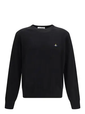 VIVIENNE WESTWOOD Alex Crew Neck Sweater - Black