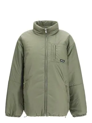 Miu Miu Miu Miu Padded Jacket With Zip Closure Green