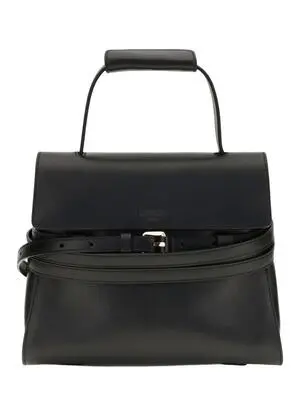 Moschino Buckle Shoulder Bag - Black