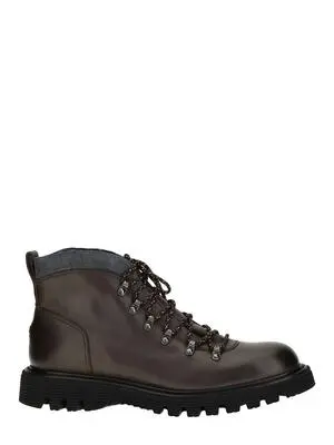 Fratelli Rossetti Polished Leather Lace-up Boots - Brown