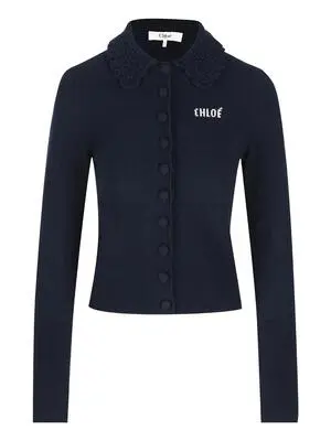 Chloé Wool Cardigan - Blue