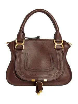 Chloé Small Leather Marcie Top-handle Bag - Brown