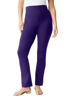 Roaman's Essential Stretch Yoga Pant - Midnight Violet