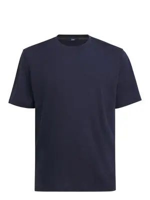 Herno Wool Logo T-shirt - Navy