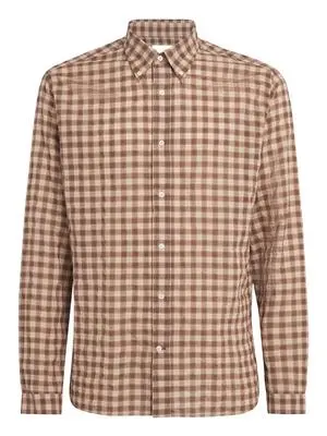 Oliver Peoples Check Brook Shirt - Brown