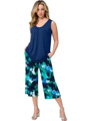 Roaman's Roaman's Ultra Drape Tank Top Evening Blue