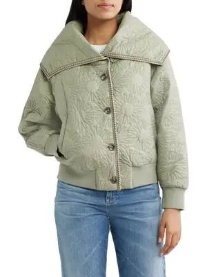 UGG UGG(r) Solein Quilted Jacket With Oversized Collar Vinito