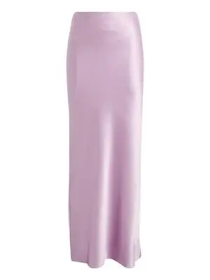 Cult Gaia Silk Chantel Maxi Skirt - Green