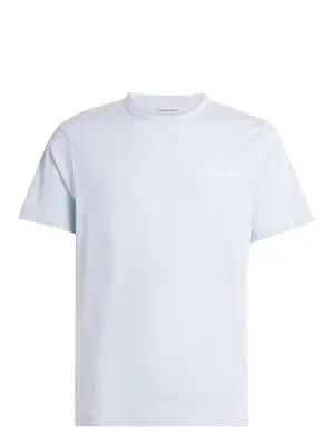 Calvin Klein Cotton Poplin Logo Pyjama Top - Blue