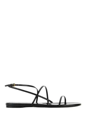 Khaite Slingback Loop Sandals - Black