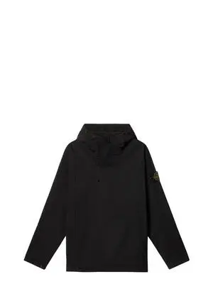 Stone Island Oversized Fit Hooded Sweatshirt - Black