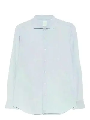 FINAMORE 1925 Long-sleeve Buttoned Shirt - Blue
