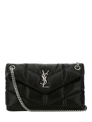 Saint Laurent Nappa Leather Puffer Shoulder Bag - Black