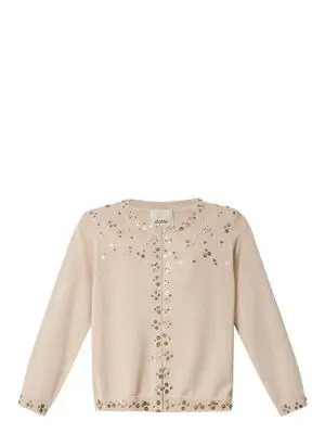 Isabel Marant Étoile Cashmere And Silk Sequin-embellished Cardigan - Beige