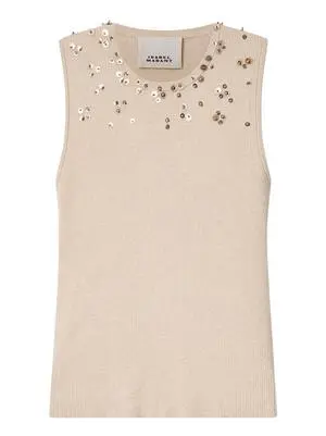 Isabel Marant Étoile Apolline Silk & Cashmere Knit Sweater - Beige