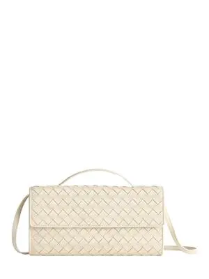 Quince Quince Eloise Handwoven Clutch Bone