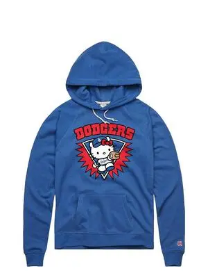 HOMAGE Hello Kitty X Los Angeles Dodgers Throw Burst Tri-blend Hoodie - Royal