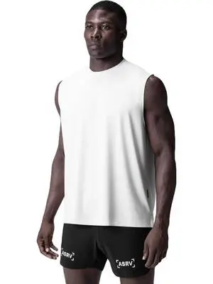 ASRV ASRV 3D-Lite 2.0 Lycra Relaxed Cutoff Tank White