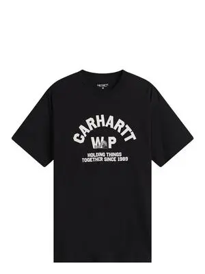 Carhartt Work In Progress Short-sleeve Column T-shirt - Black