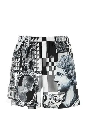 Versace Polyester Swim Shorts - Printed