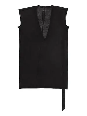 RICK OWENS Rick Owens Drkshdw Sleeveless Deep V-Neck Longline Top