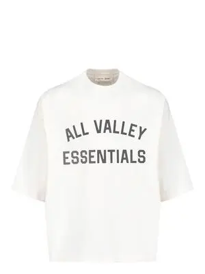 Fear Of God Fear Of God Essentials Graphic Oversized T-Shirt White