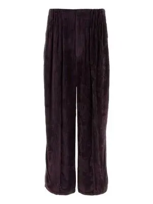 Giorgio Armani Corduroy Wide-leg Trousers - Purple