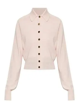Sportmax Sportmax Women's Cropped Button-Front Knit Cardigan Pink