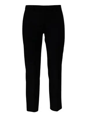 Max Mara Umanita High-waist Wide-leg Trousers With Center Pleat And Side Pockets - Black