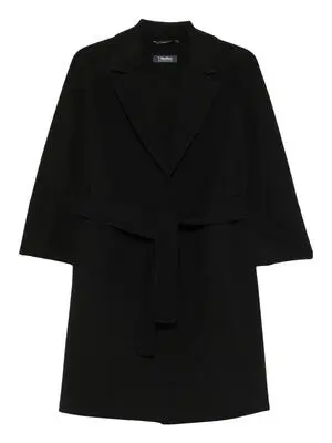 Max Mara Arona Relaxed-fit Lapel Collar Wool Jacket - Black