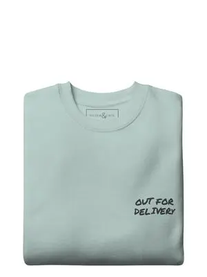 ANCHOR & CREW Anchor & Crew "Out For Delivery" Organic Cotton Sweatshirt Blue