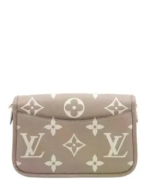 LOUIS VUITTON Louis Vuitton Bicolor Monogram Empreinte Giant Diane Satchel Neutrals