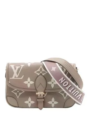 LOUIS VUITTON Louis Vuitton Bicolor Monogram Empreinte Giant Diane Satchel Neutrals