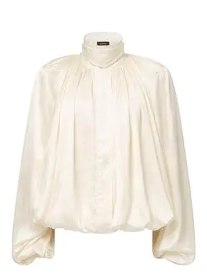ROTATE BY BIRGER CHRISTENSEN Juana Bomber Jacket - Egret