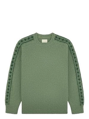 Aimé Leon Dore Jacquard Stripe Alpaca Sweater - Green