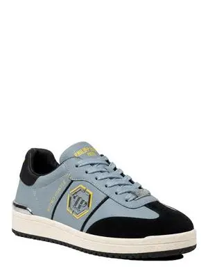 Philipp Plein Retro Hustle Bicolor Low Top Sneakers - Lightblue