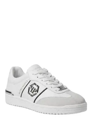 Philipp Plein Retro Hustle Bicolor Low Top Sneakers - White