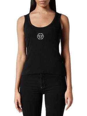 Philipp Plein Hexagon Tank Top - Black