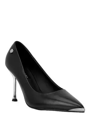 Philipp Plein Nappa Decollete Hi-heels - Black