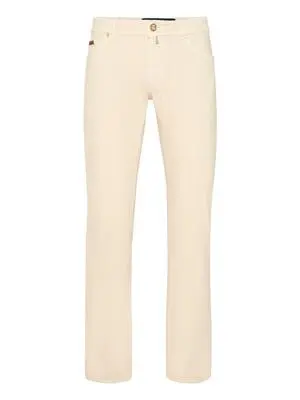 BILLIONAIRE Straight Cut Jeans - Beigepython