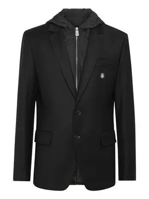 BILLIONAIRE Travel Hood Blazer - Black