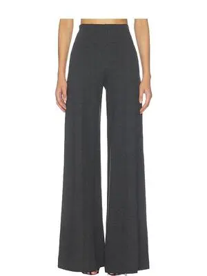 RIPLEY RADER Ponte Knit Wide Leg Pant - Charcoal