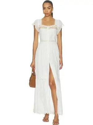 LoveShackFancy Georgine Maxi Dress - Ivory