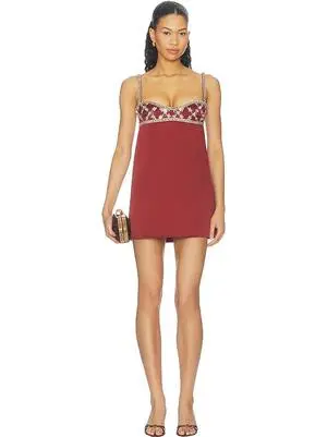 Retrofete Embellished Mini Dress - Cigar