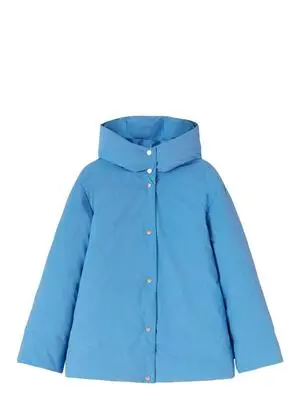 JIL SANDER Jil Sander Hooded Down Jacket Blue