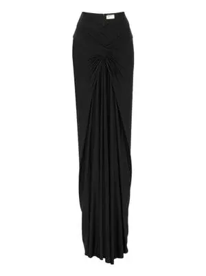 SAINT LAURENT Saint Laurent Ruched Long Skirt