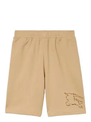 Burberry Equestrian Knight Detailed Track Shorts - Nude