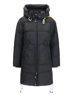 PARAJUMPERS Quilted Down Jacket With High Collar And Signature Buckle - Black