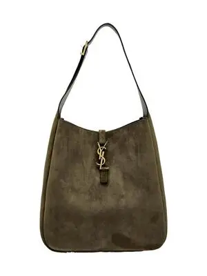 Saint Laurent Saint Laurent Suede Shoulder Bag Green